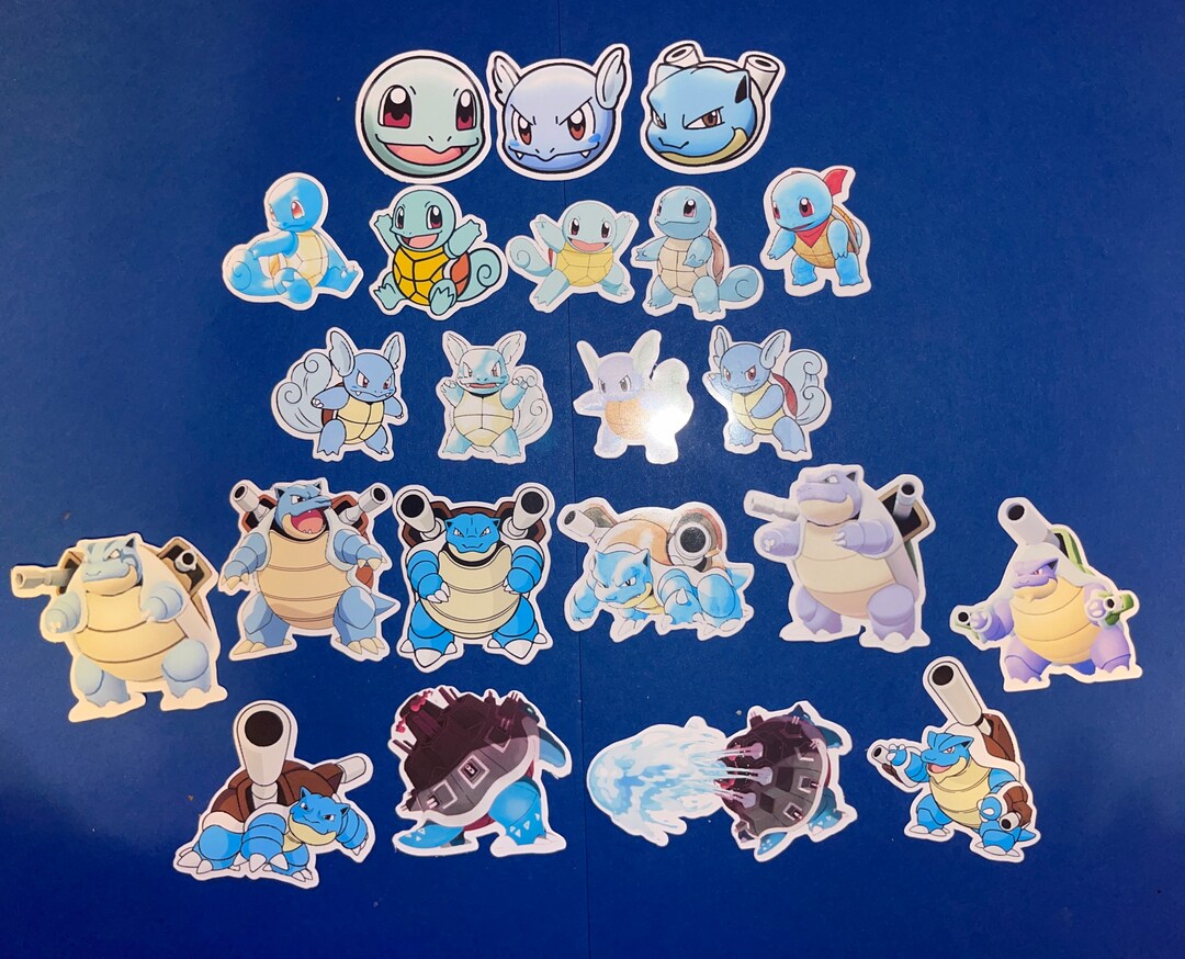 Squirtle Sticker Set - Etsy