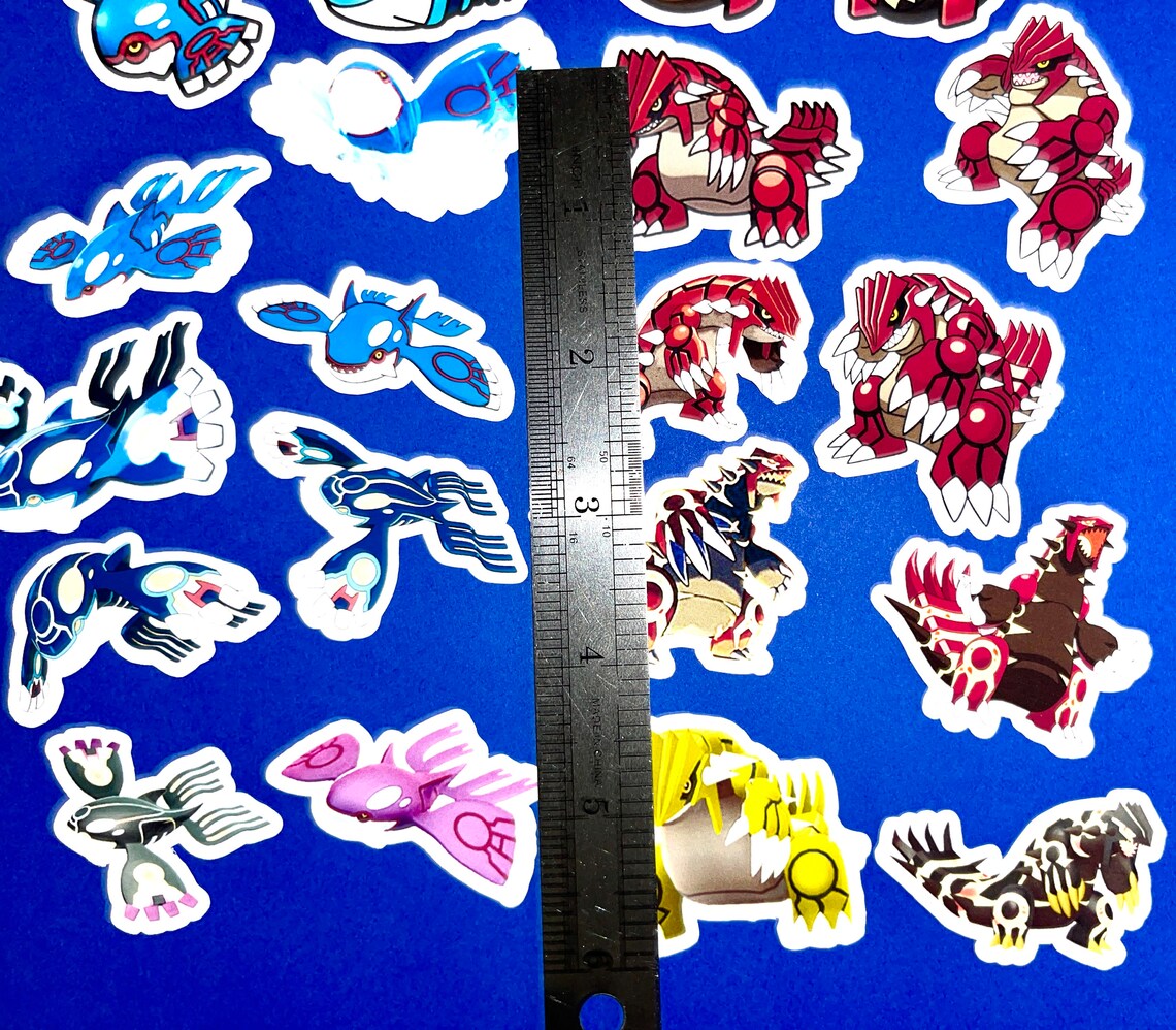 Kyogre and Groudon Sticker Set - Etsy