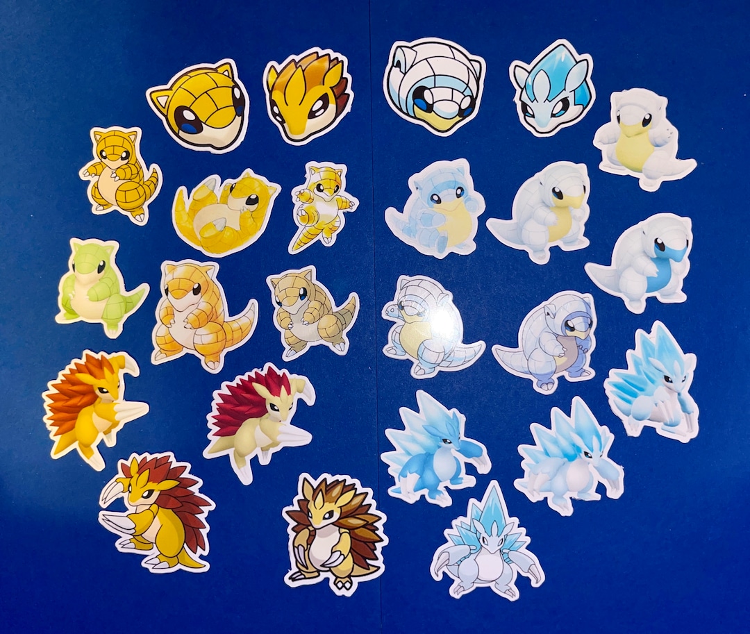 Sandshrew Sticker Set - Etsy