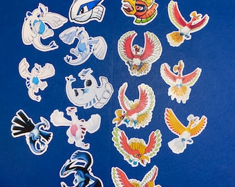 Legendary Duo Ho-oh and Lugia Enamel Pins - Etsy