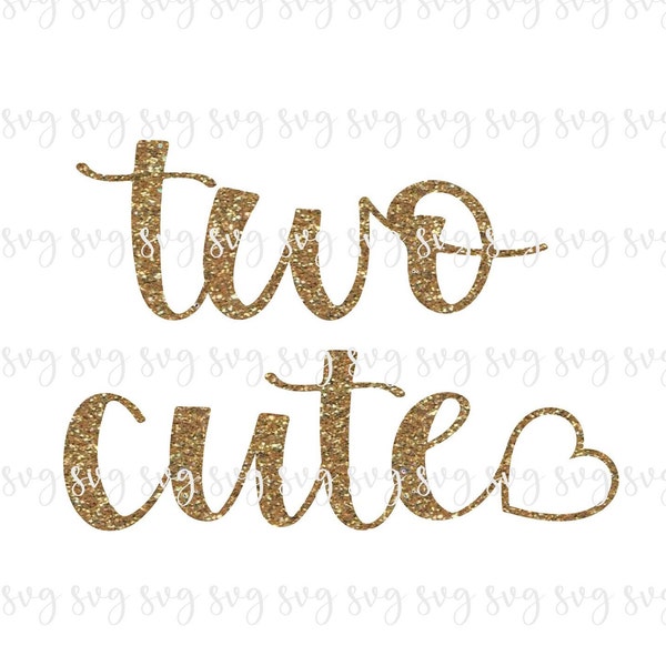 Two Cute Svg - Etsy