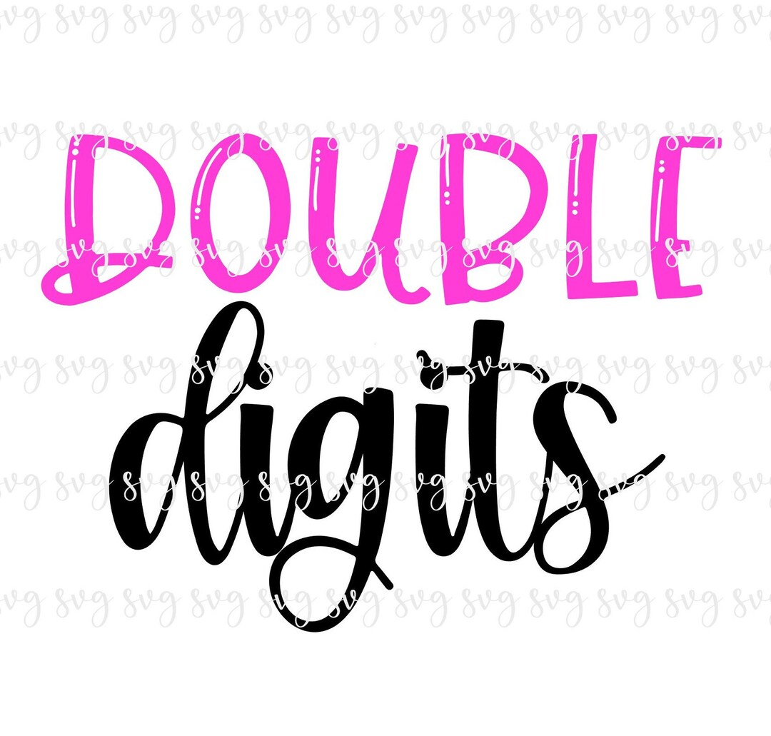 SALE Birthday Double Digits SVG Tenth Birthday 10th Ten Birthday Party ...
