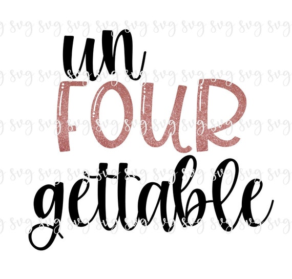 SALE Birthday Un Four Gettable SVG Fourth Birthday Crown 4th - Etsy