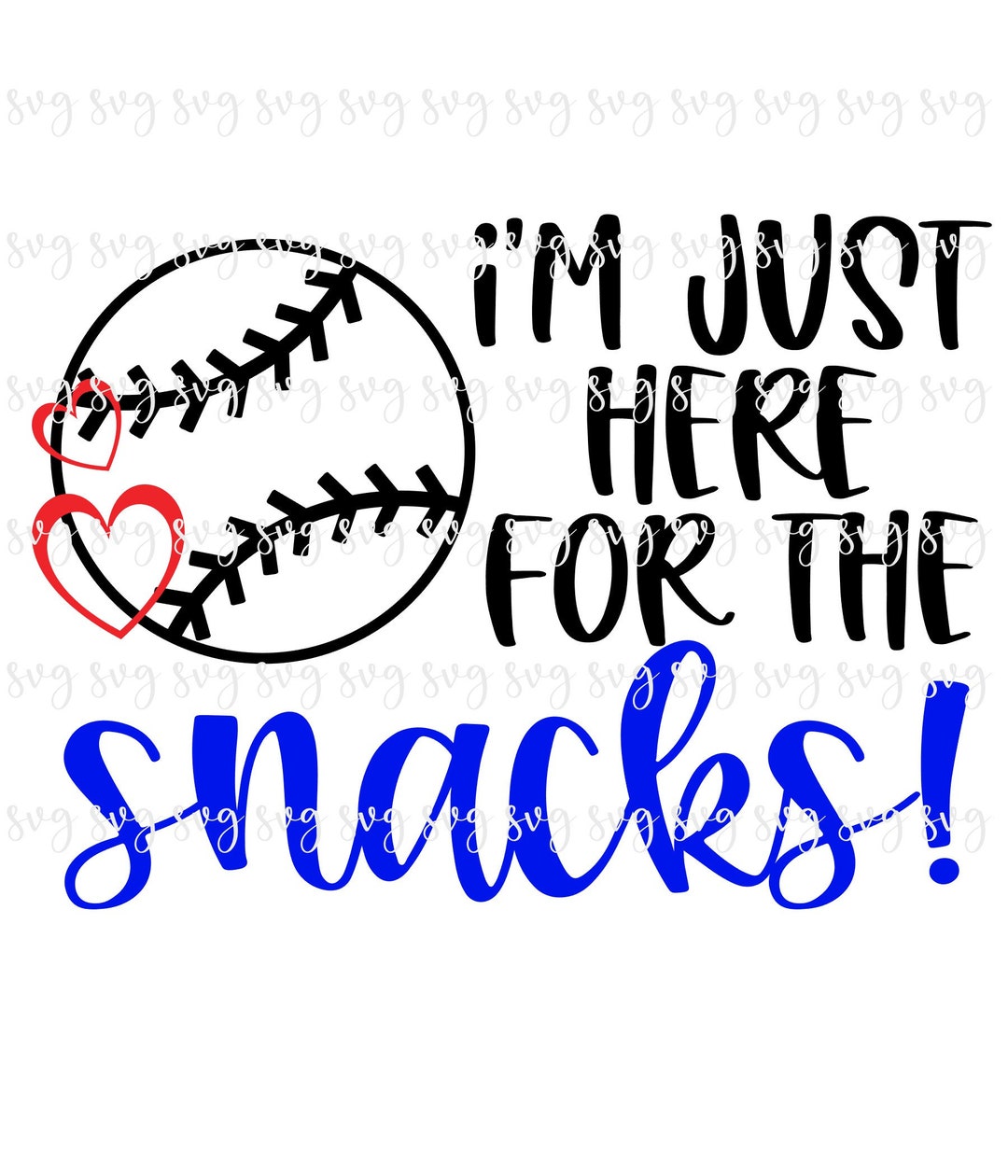 SALE!! Baseball I'm Here for the Snacks SVG Outline Shirt Svg Game ...