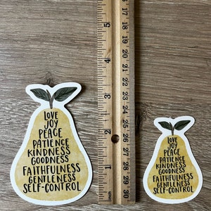 Fruit of the Spirit Pear Sticker - Etsy