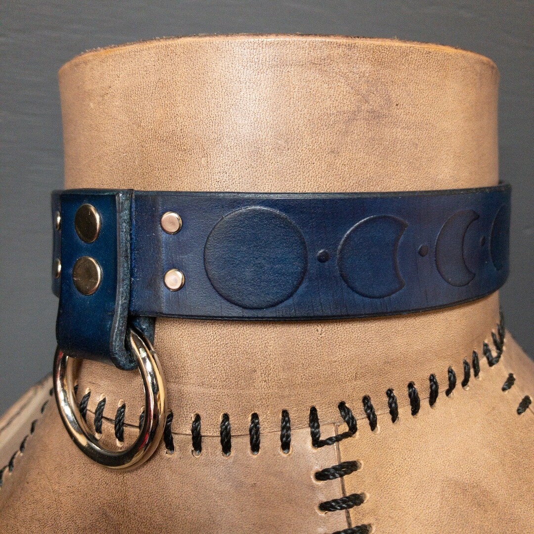 Moon Collar Bdsm Collar Day Collar Sub Collar - Etsy