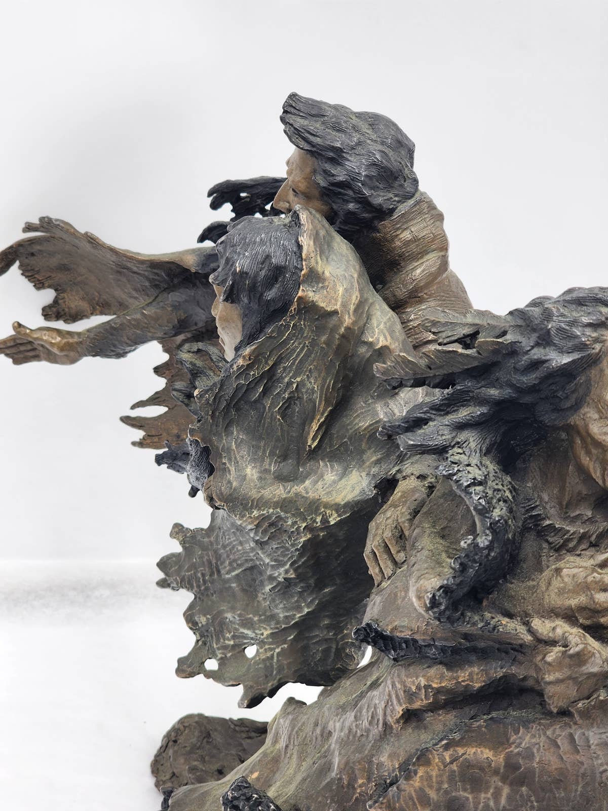 Mark Hopkins Broken Treaty Bronze Sculpture Indian Native American ...