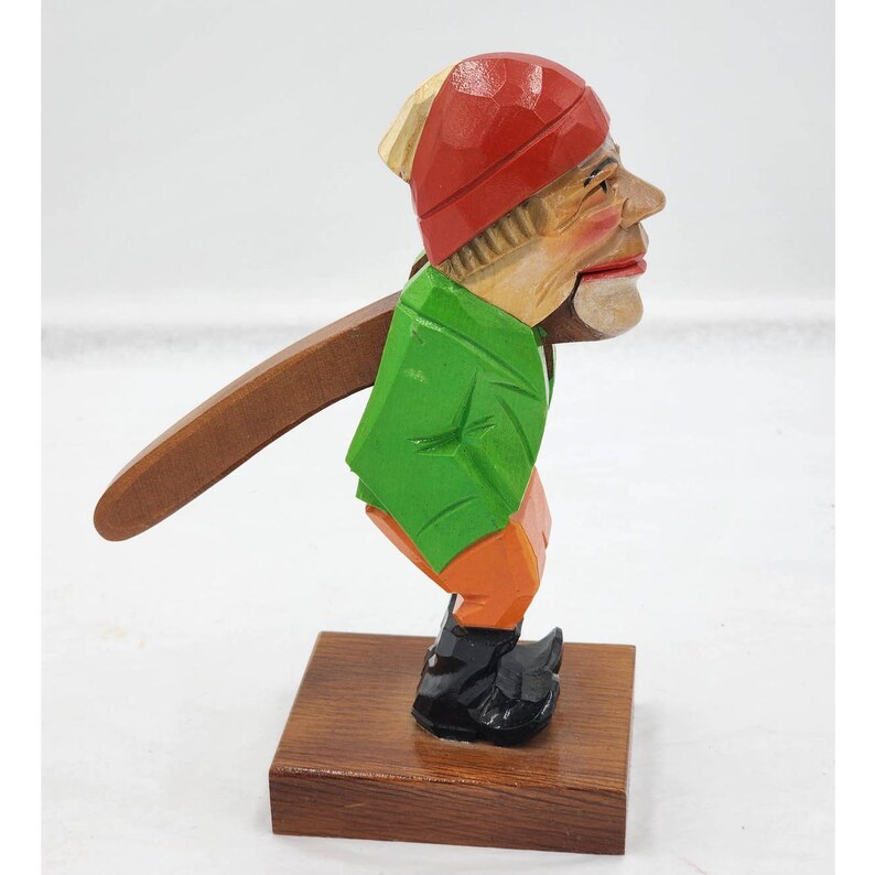 Nutcracker German Fisherman Fishing Hand Wood Carved Vintage Rare 9" - Etsy