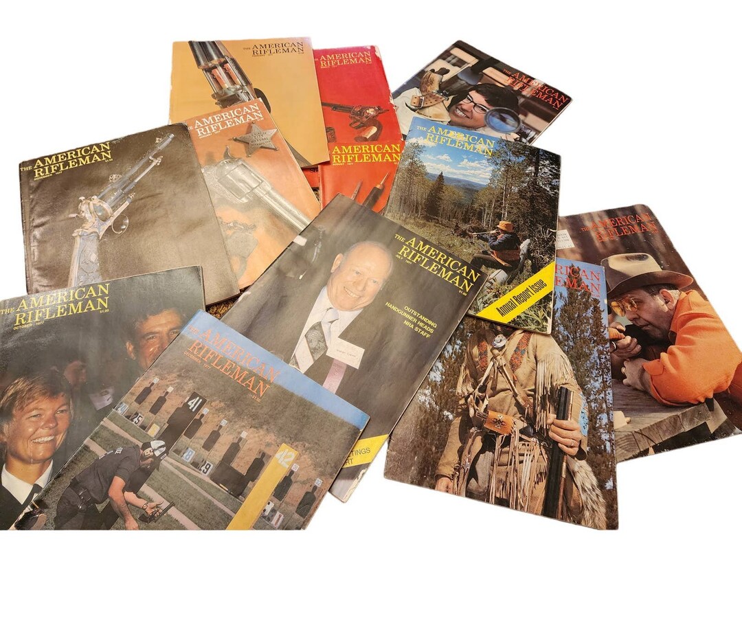 1977 the American Rifleman Magazine Lot 12 Vintage American History ...