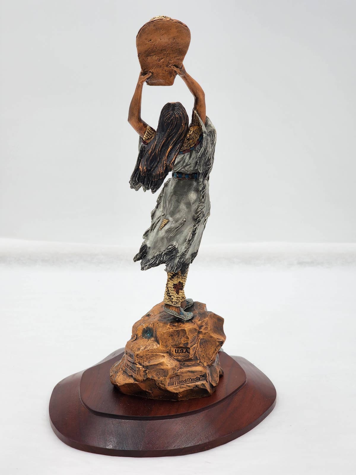 Bronze Christopher Pardell Sculpture Tomorrows Warrior Indian Mother ...