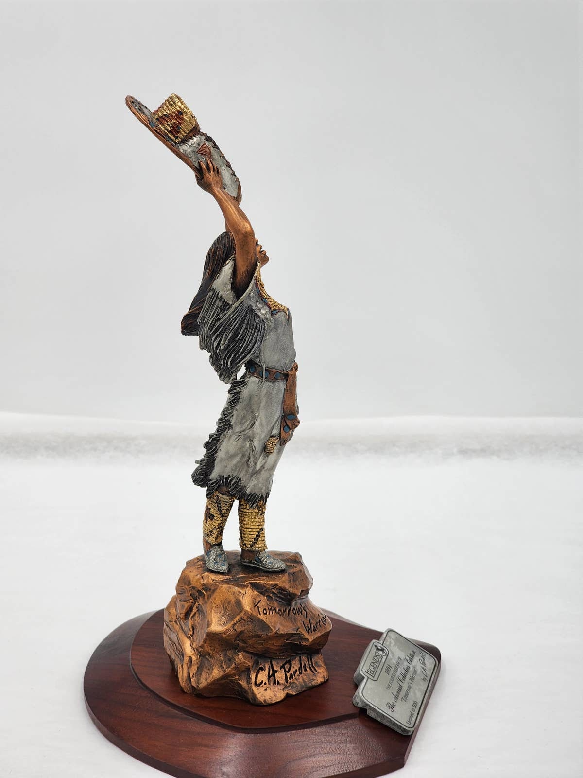 Bronze Christopher Pardell Sculpture Tomorrows Warrior Indian Mother ...