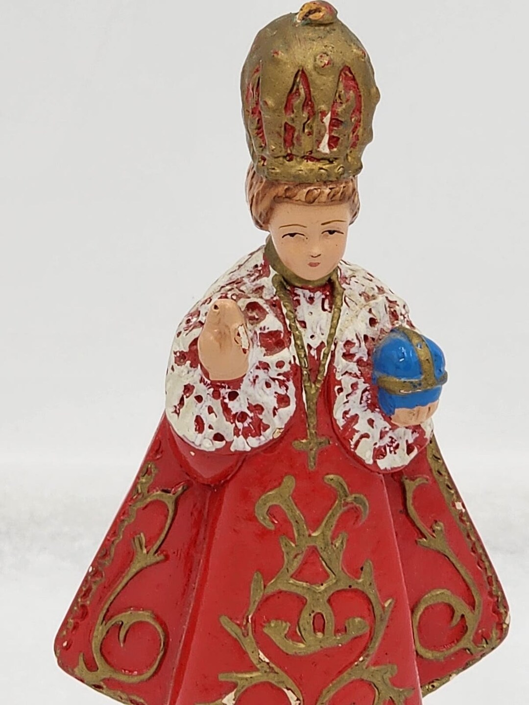 Vintage Child of Prague Infant Jesus Statue Roman Catholic Religious ...