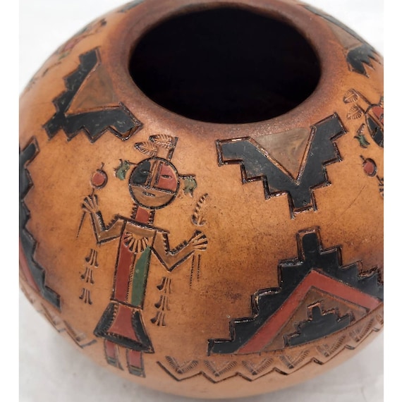 Vintage Native American Navajo Pottery Seed Pot by Ken Irene - Etsy