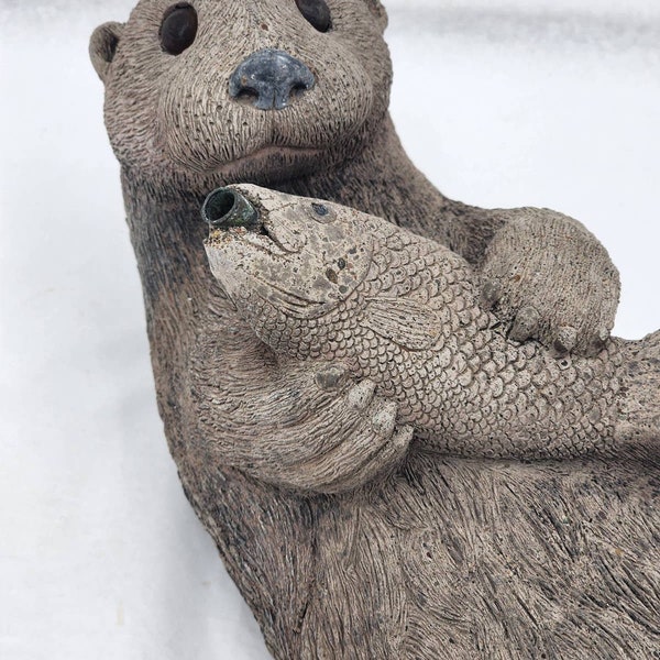 Cement Otter Statue - Etsy