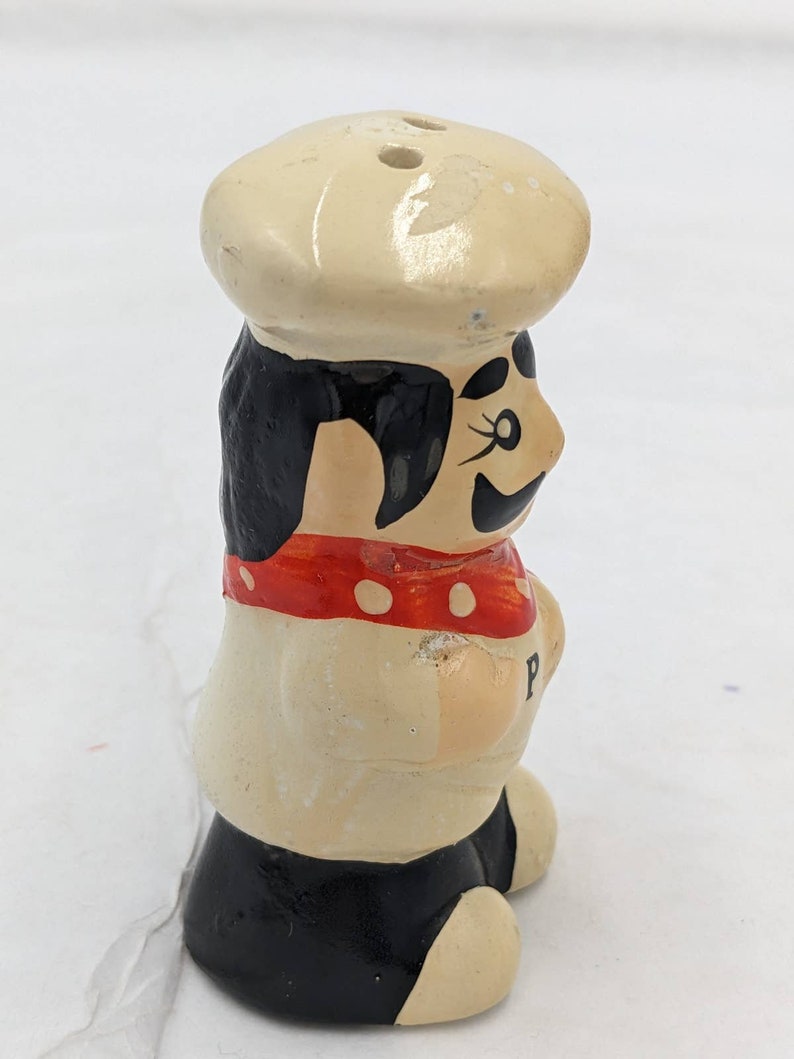 Vintage Italian Chef Cook Pizza Set Salt and Pepper Shaker Pair Ceramic ...
