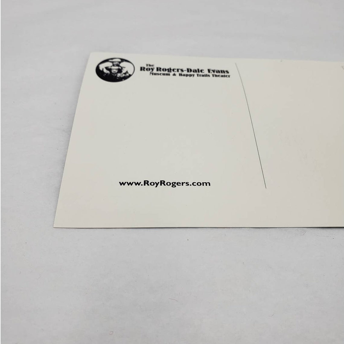 VTG Roy Rogers Dale Evans Museum Happy Trails Theater B&W - Etsy
