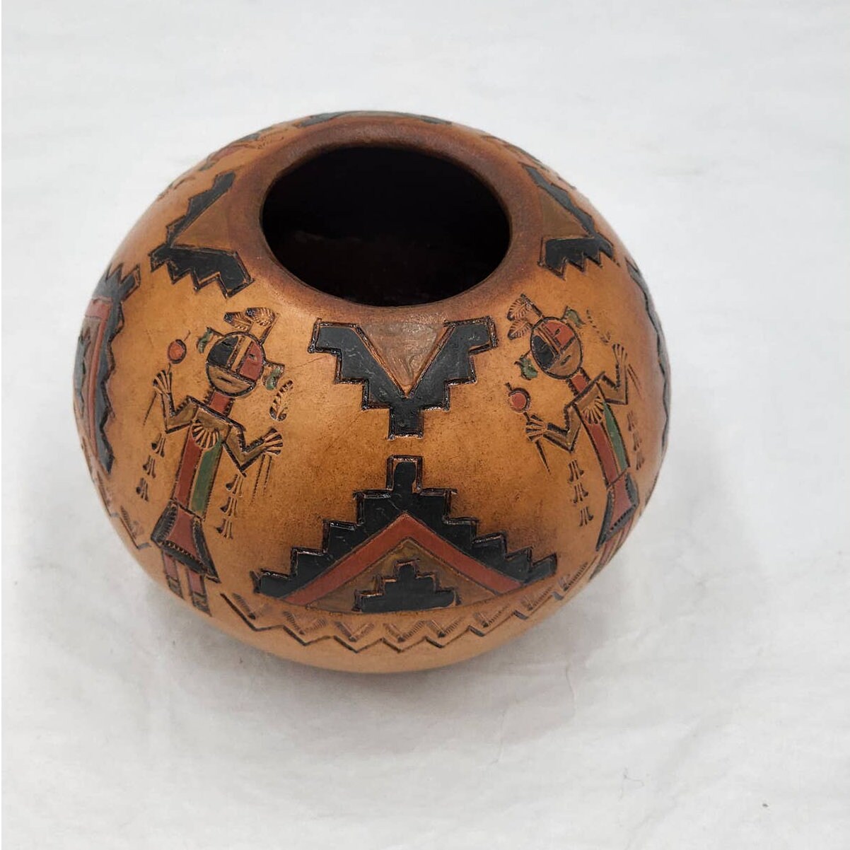 Vintage Native American Navajo Pottery Seed Pot by Ken Irene White ...
