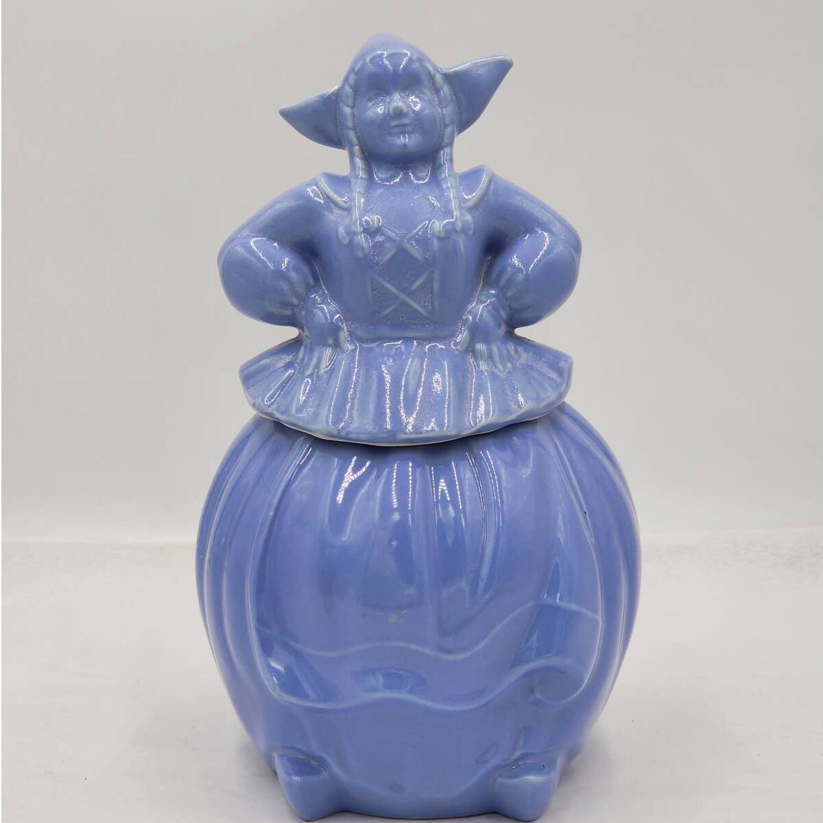 Vintage 1940s Pottery Guild Dutch Girl Cookie Jar Canister Blue 12 ...