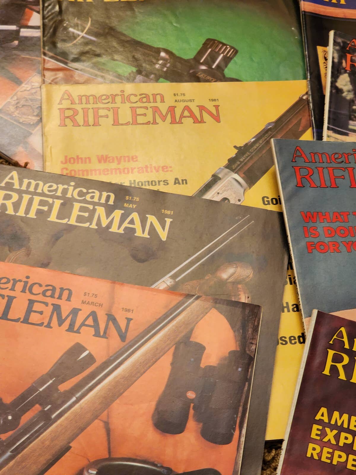 1981 the American Rifleman Magazine Lot 9 Vintage American History ...