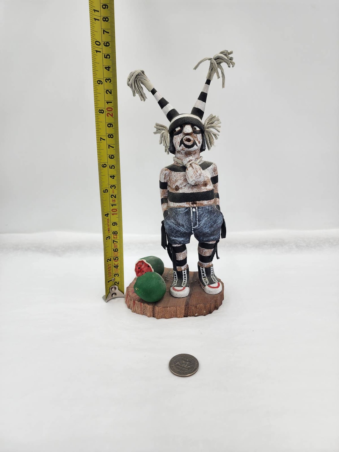 Kachina Doll Hopi Clown Watermelon Signed Grover Native American ...