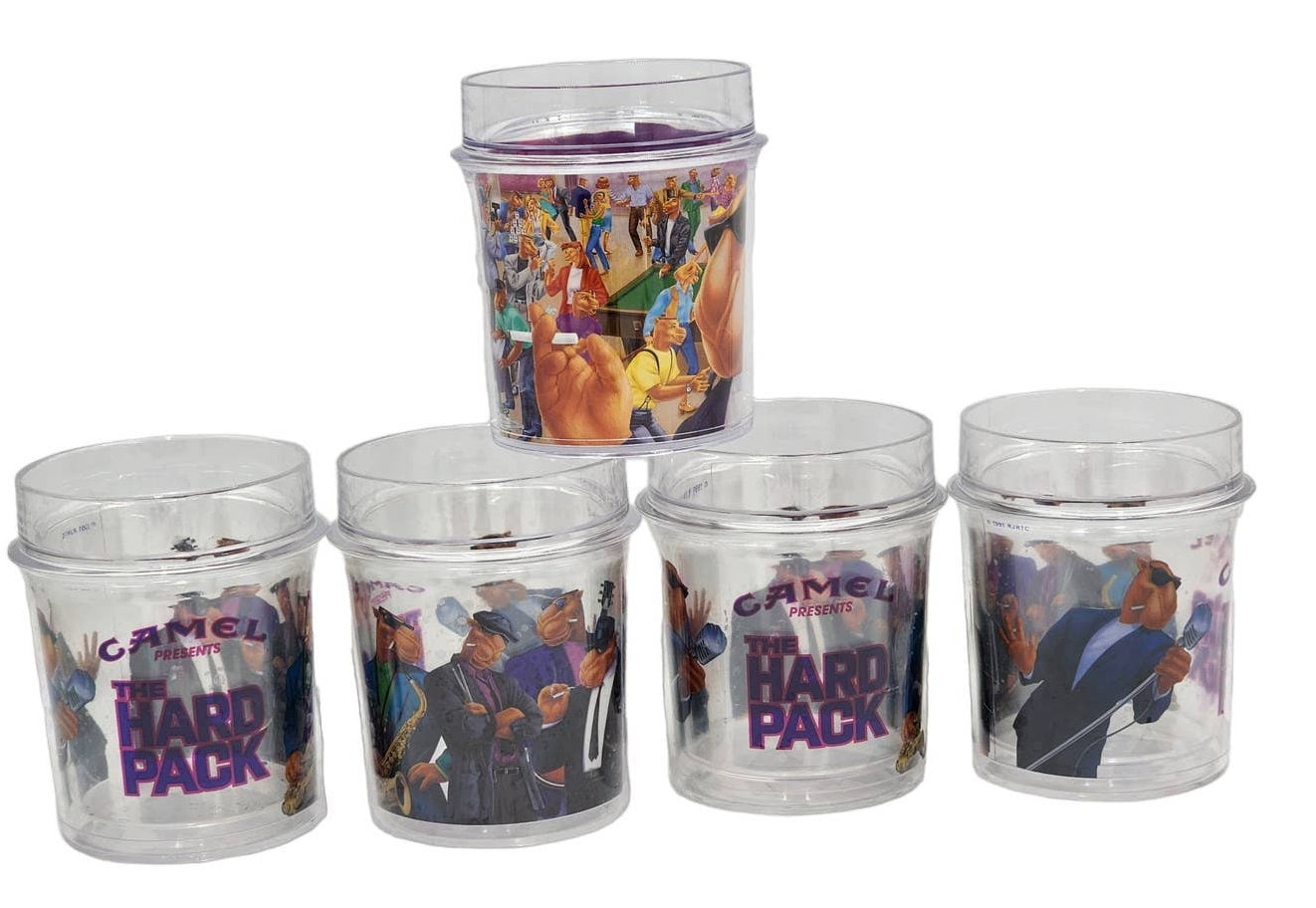 Camel Cigarette Hard Pack Mugs Cups Tumbler Set 5 Thermoserv Joes Place ...