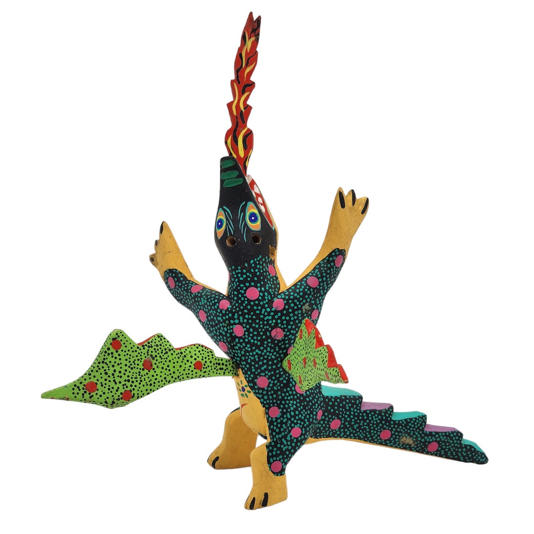 Alebrije Oaxacan Mexican Folk Art Creature Fantasy Colorful Dragon ...