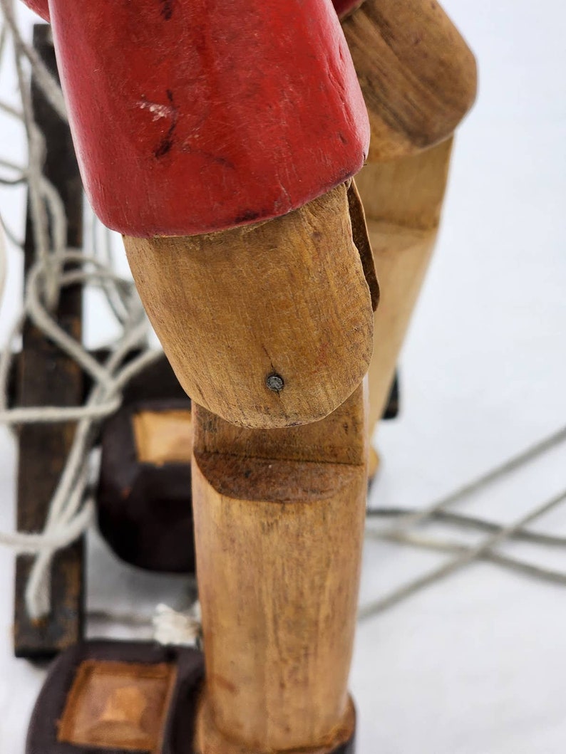 Vintage Pinocchio Puppet Marionette Carved Handpainted Wooded ...