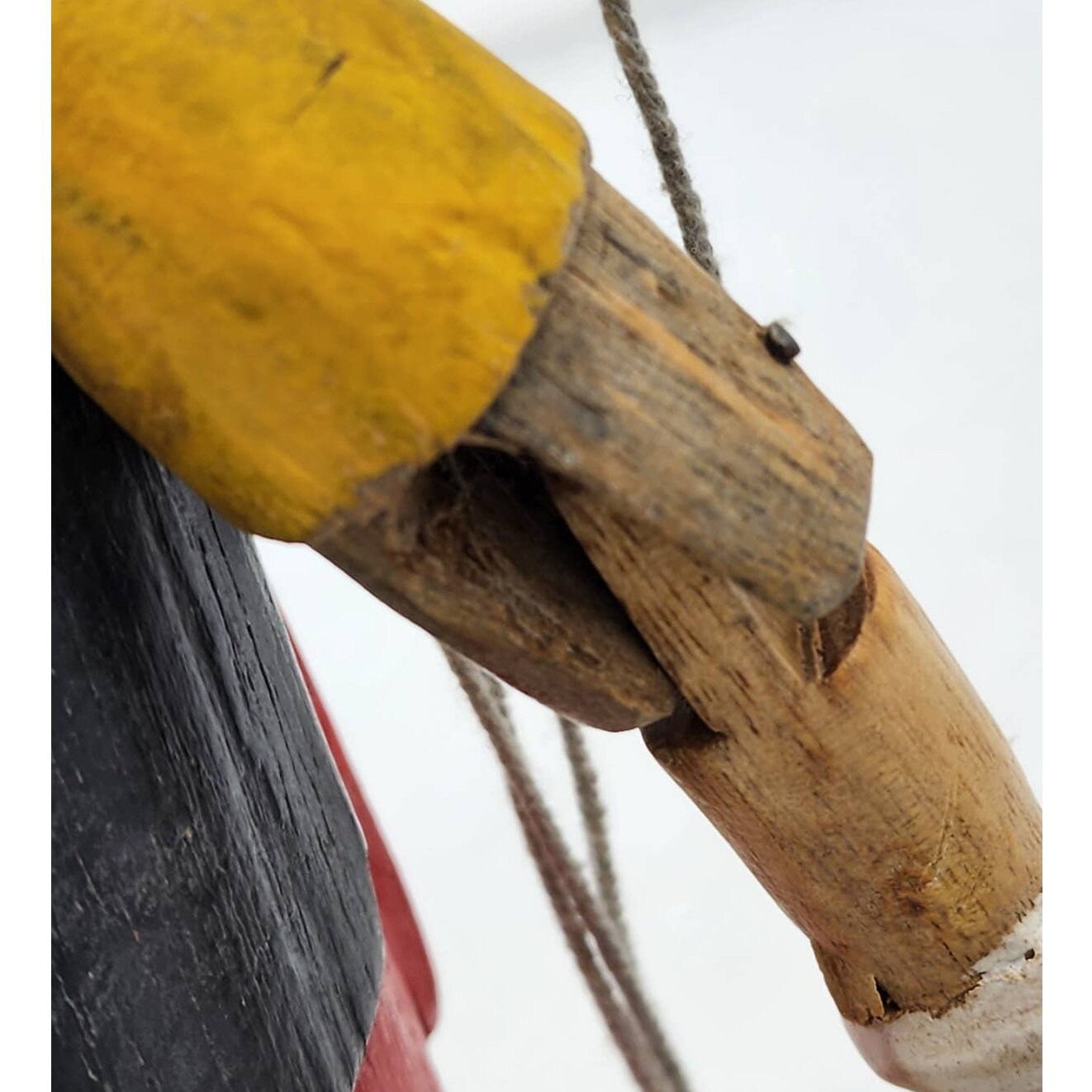 Vintage Pinocchio Puppet Marionette Carved Handpainted Wooded ...