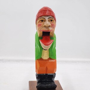 Nutcracker German Fisherman Fishing Hand Wood Carved Vintage Rare 9" - Etsy