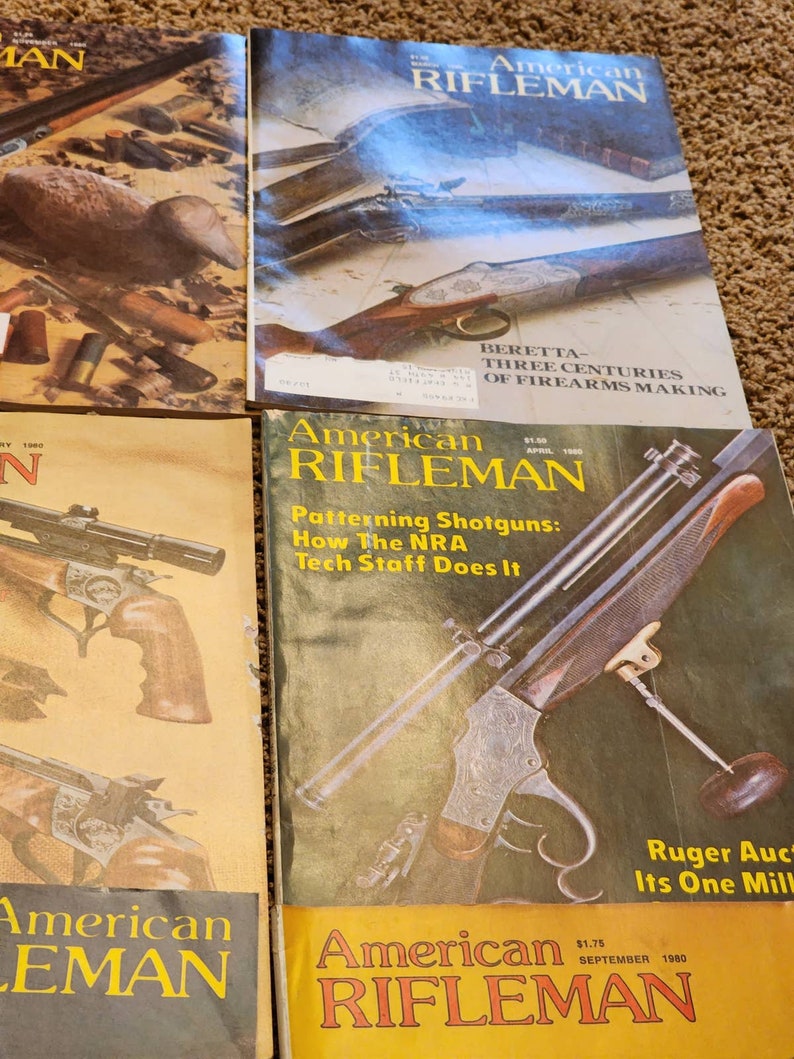 1980 the American Rifleman Magazine Lot 12 Vintage American History ...
