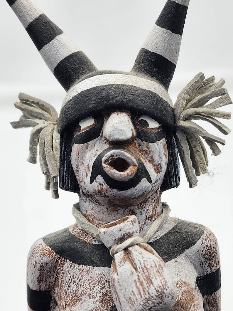 Kachina Doll Hopi Clown Watermelon Signed Grover Native American ...