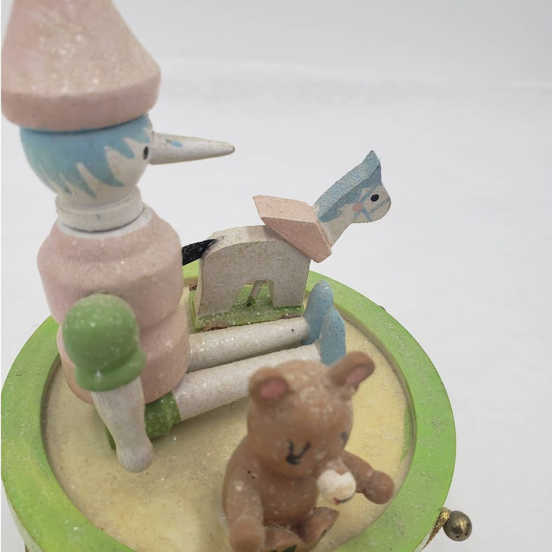 Vintage Wooden Pinocchio Music Box Tested - Etsy