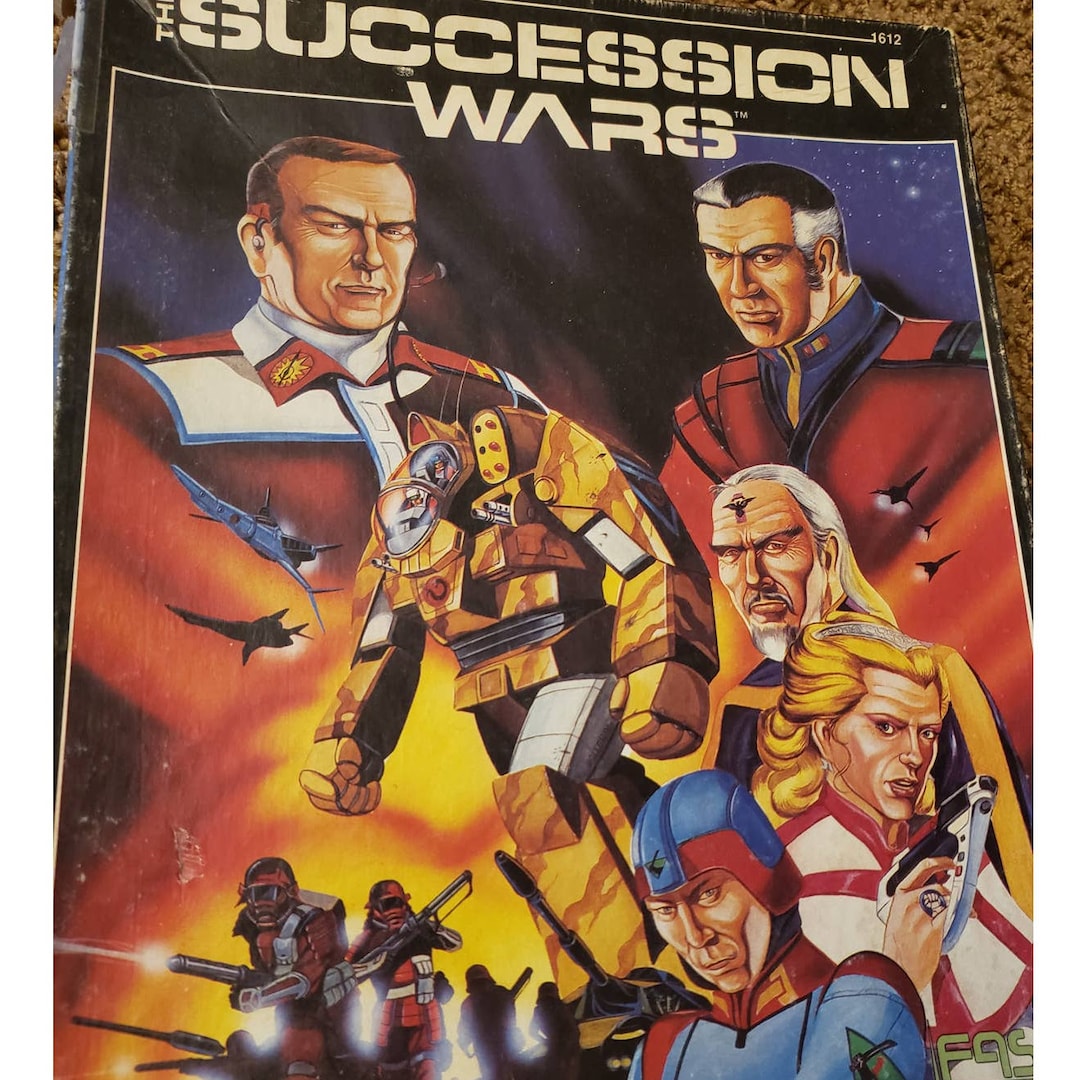 Vintage 1980s FASA Battletech Succession Wars Science Fiction Strategy ...