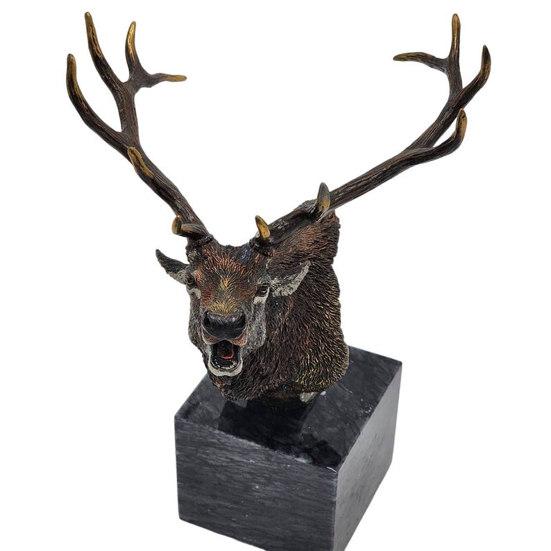Kitty Cantrell Legends Bronze Sculpture Songs of Autumn Elk Wildlife ...