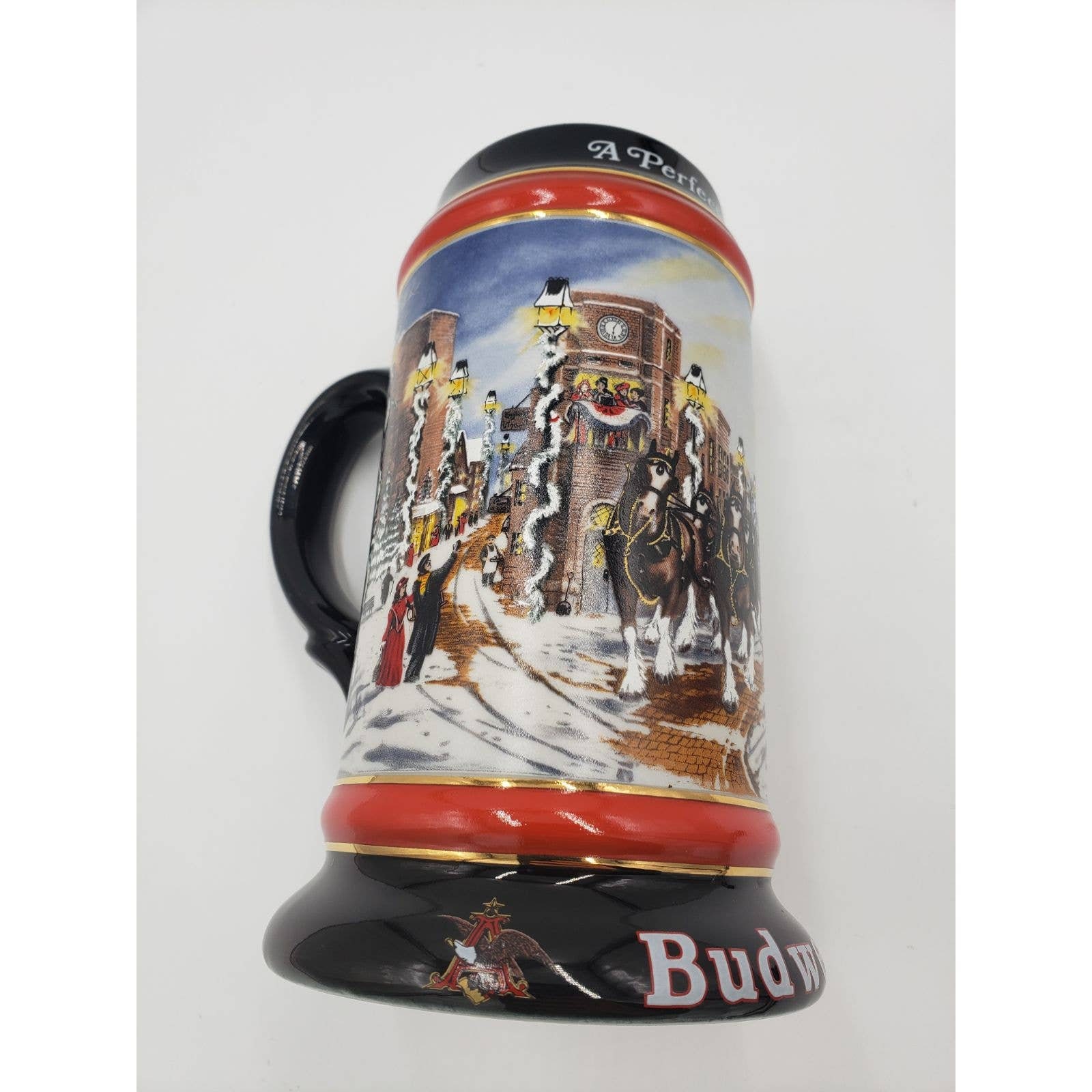 Budweiser Stein/mug Collector Series A Perfect Christmas (handcrafted ...