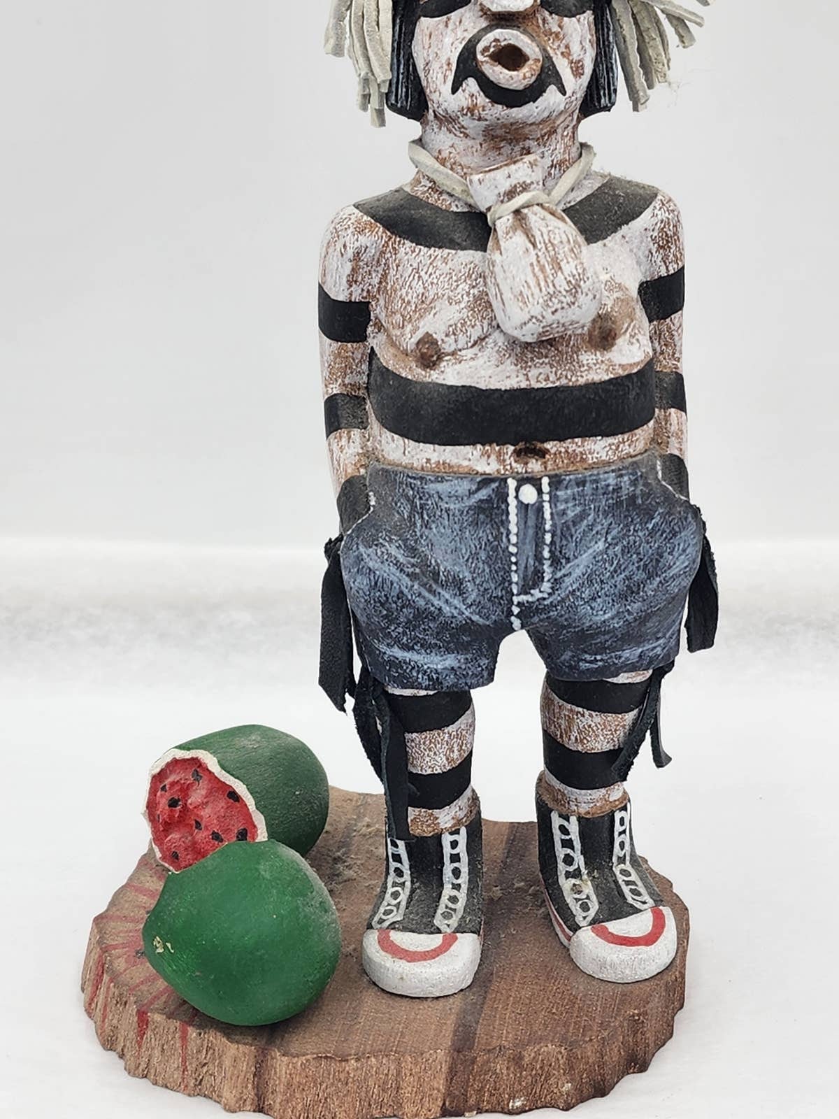 Kachina Doll Hopi Clown Watermelon Signed Grover Native American ...