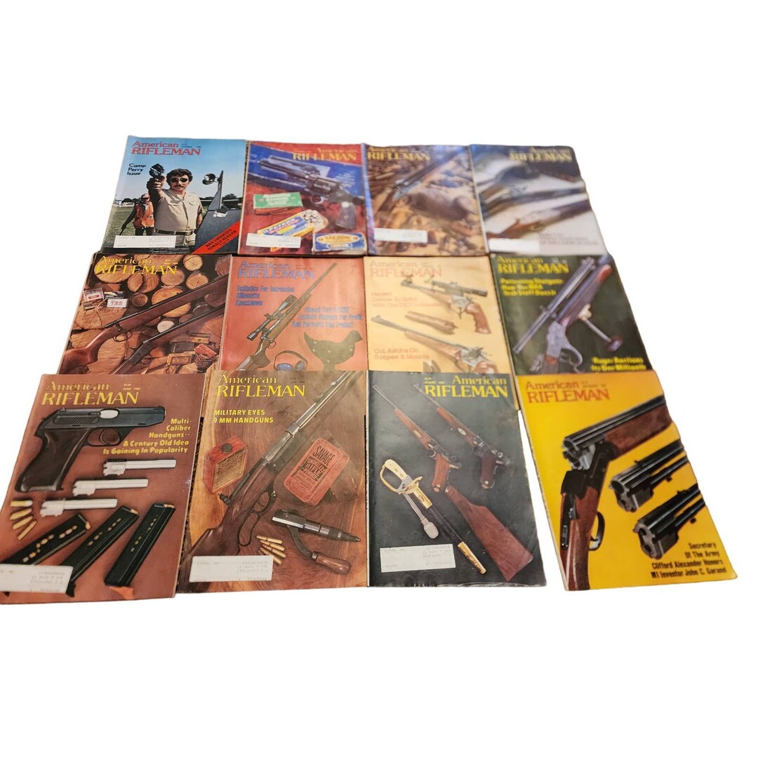 1980 the American Rifleman Magazine Lot 12 Vintage American History ...