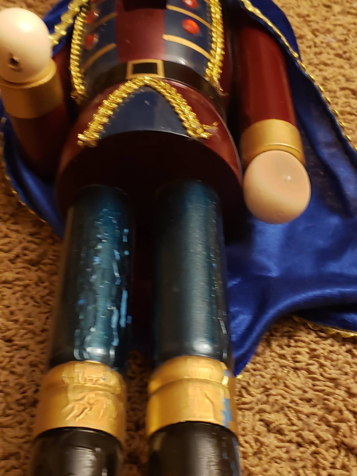 Large Nutcracker 25 Blue Cape Standing 2 Ft Tall - Etsy