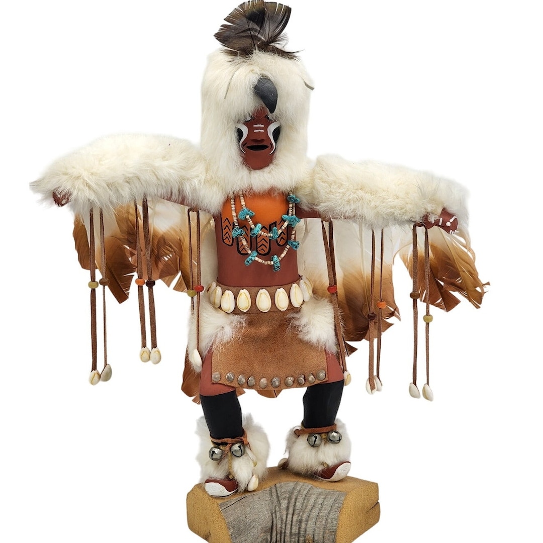 Kachina Eagle Dance Figurine Native American Art Signed IMSB ...