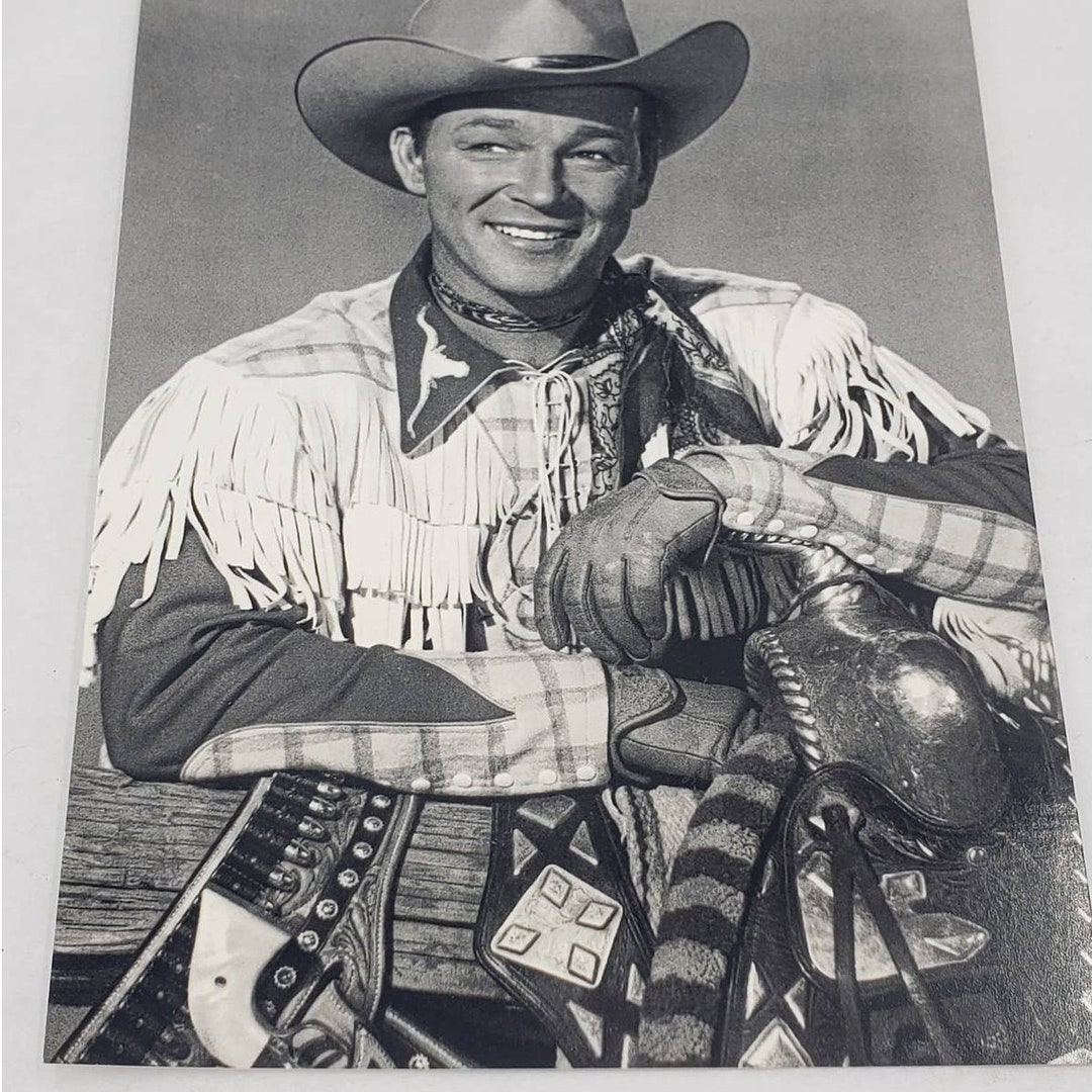 VTG Roy Rogers Dale Evans Museum Happy Trails Theater B&W Postcard Cowboy RPPC - Etsy