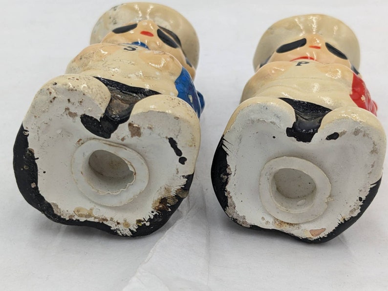 Vintage Italian Chef Cook Pizza Set Salt and Pepper Shaker Pair Ceramic ...