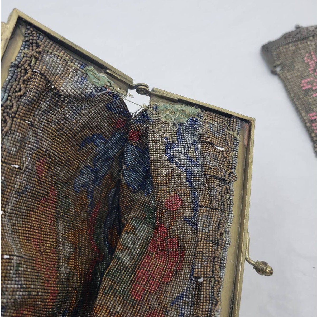 Collection of 2 Stunning Antique Mesh Purses 6 Long & 4 Long - Etsy