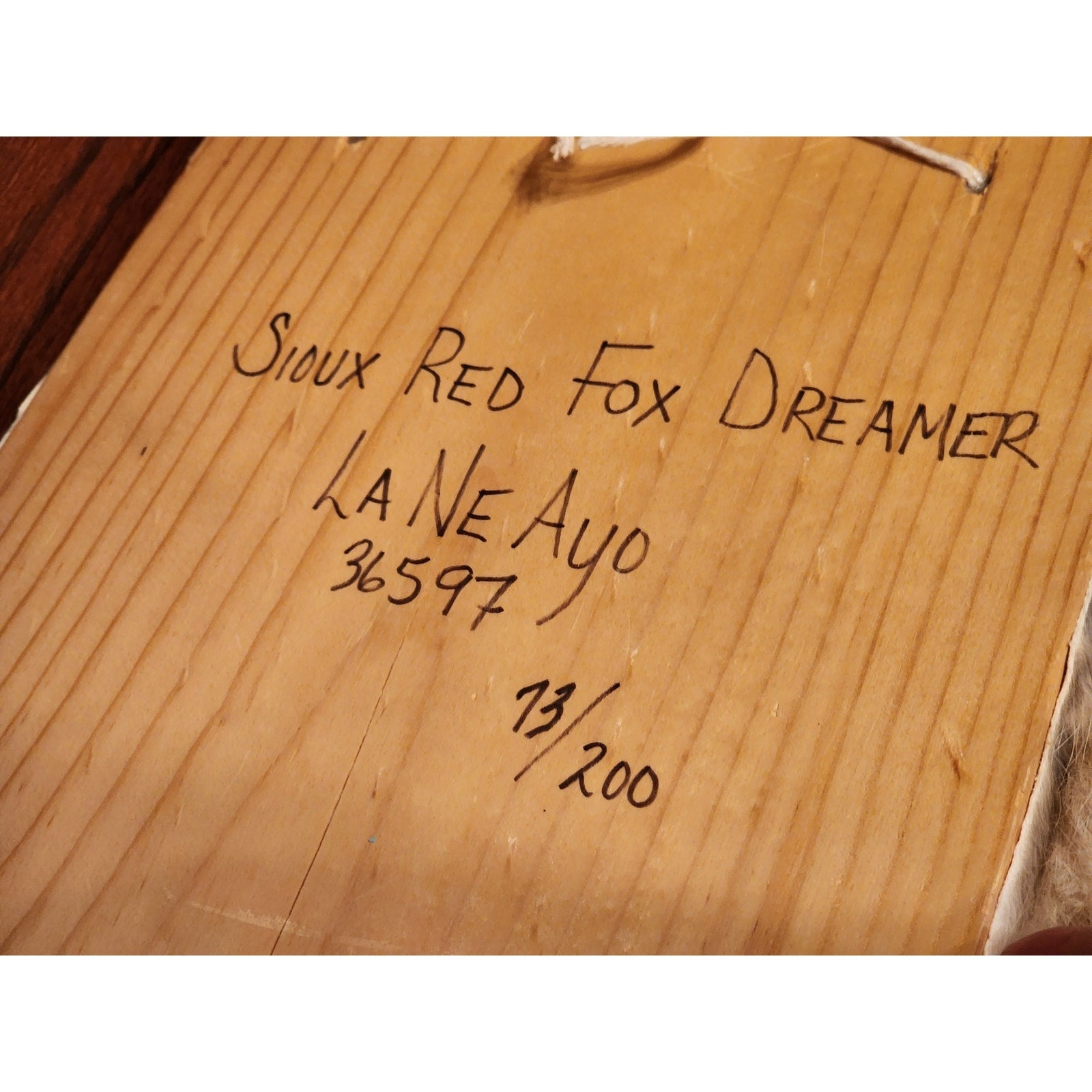 La Ne Ayo Large Spirit Mask Sioux Fox Dreamer Native American Limited ...