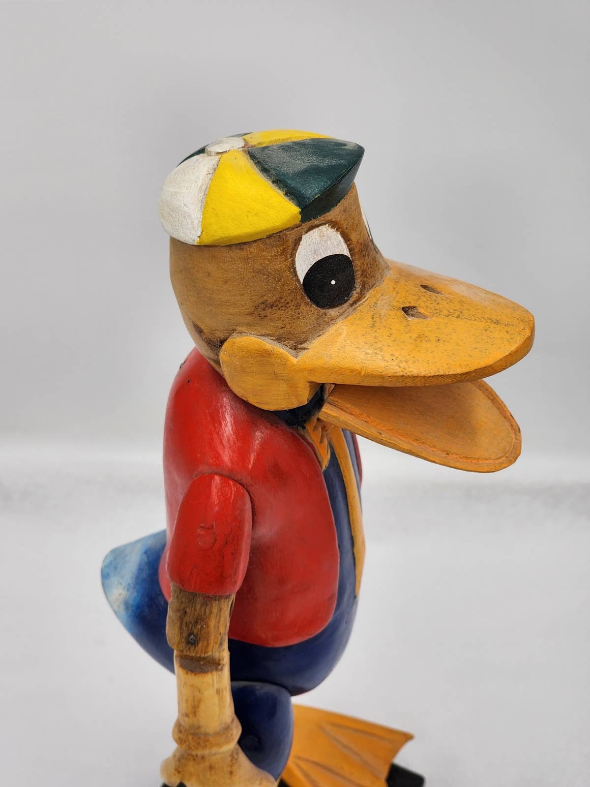 Rare Disney Figurine Donald Duck Marionette Puppet on Stand Vintage Old ...