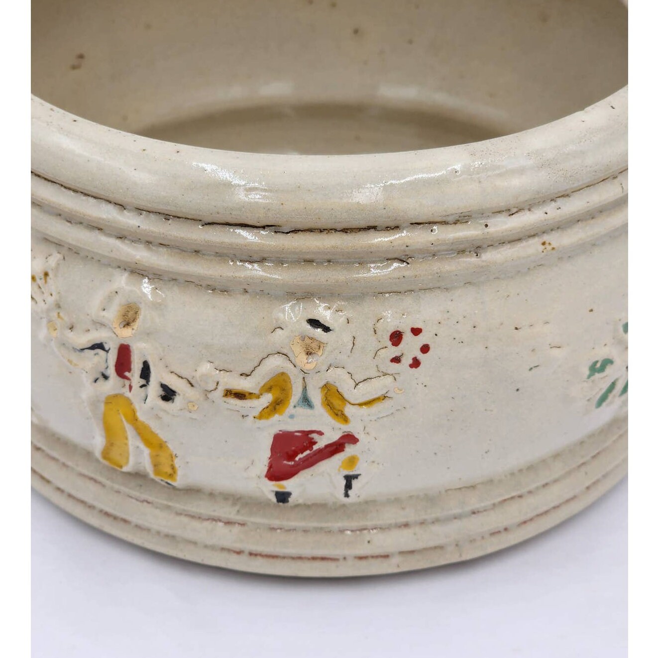 Vintage Red Wing Pottery Art Dancing Peasants Munch Jar 1940s - Etsy