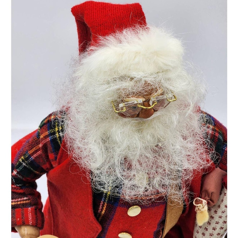Vintage Christmas Santa Figurine Painter Paint Brush Palette Toys ...