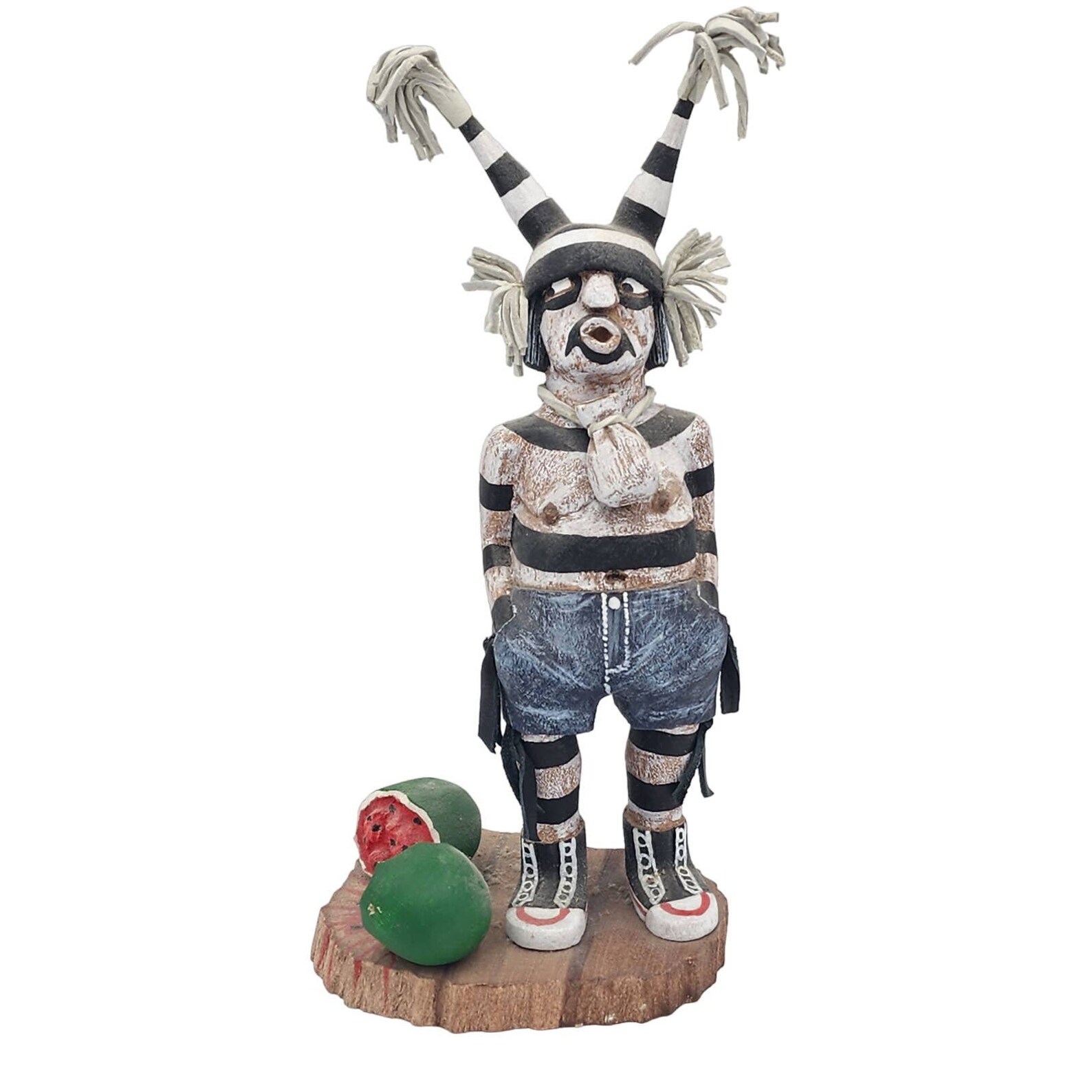 Kachina Doll Hopi Clown Watermelon Signed Grover Native American ...