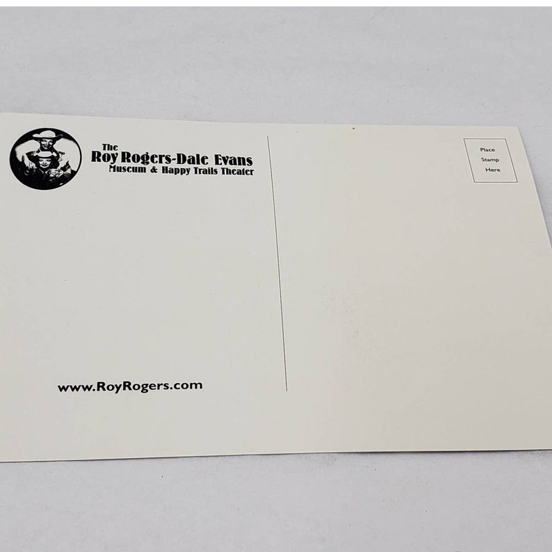 VTG Roy Rogers Dale Evans Museum Happy Trails Theater B&W Postcard Cowboy RPPC - Etsy