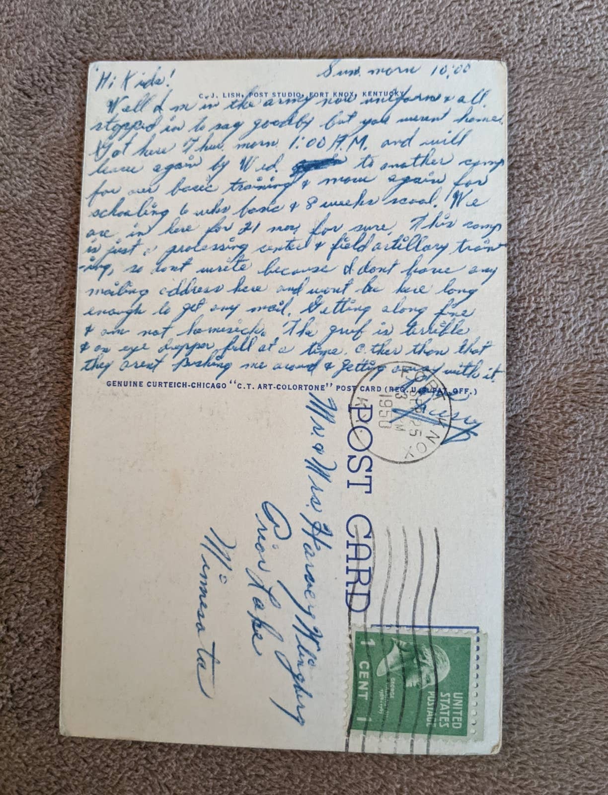 Vintage C1950 Patton Museum Postcard Showing War Trophies Fort Knox ...