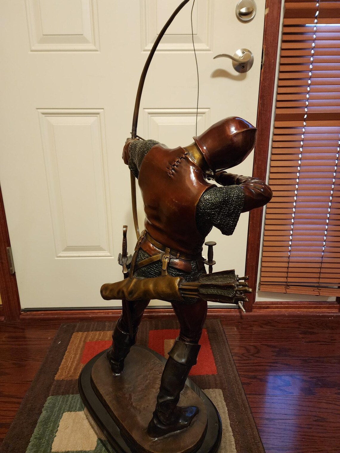Large Rare Pierre Tourgueneff the Archer Bronze Sculpture Art European ...